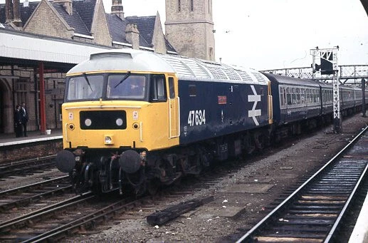 ORIGINAL COLOUR SLIDE of ex works 47634 BR class 47 diesel loco £1.65 ...