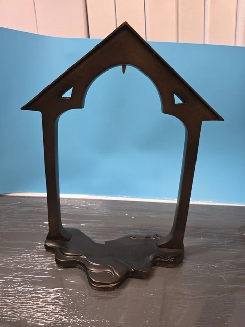 PARTYLITE BRONZE TONE Holy Night Nativity Tealight -Creche Manger Piece ...