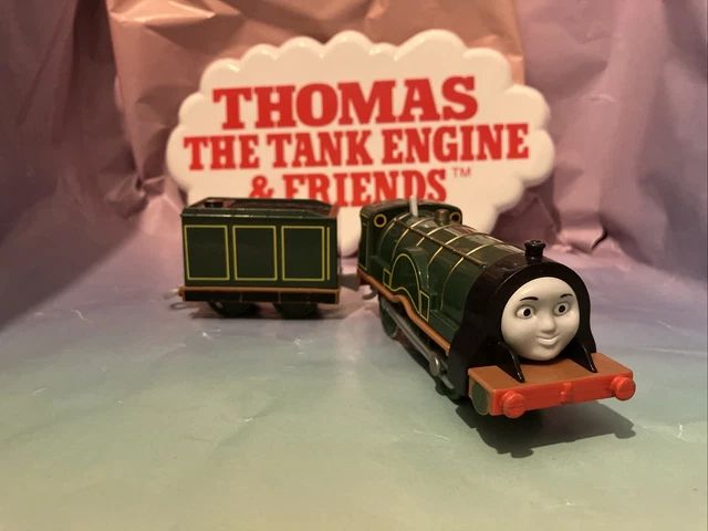 EMILY & TENDER Trackmaster Motorised Battery Train Thomas & Friends £8. ...