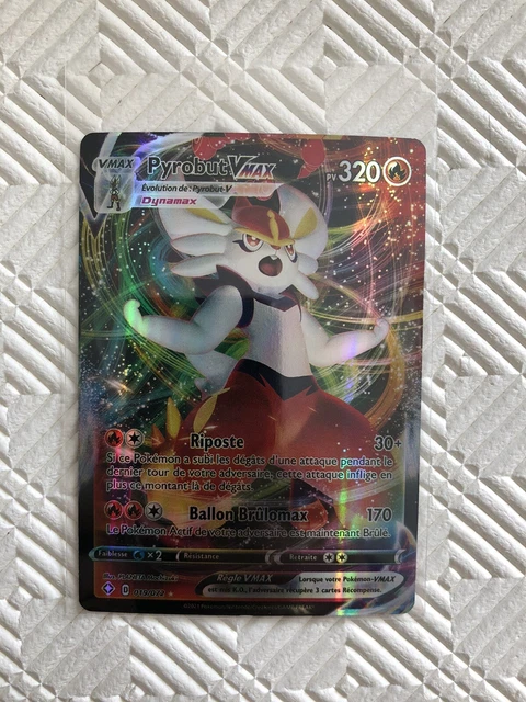 CARTE POKEMON PYROBUT Vmax Fan Made Sous Protection Transparente EUR 1 ...