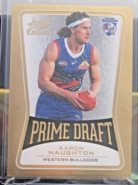 2023 AFL LEGACY Aaron Naughton Prime Draft Western Bulldogs 034/100 $65 ...