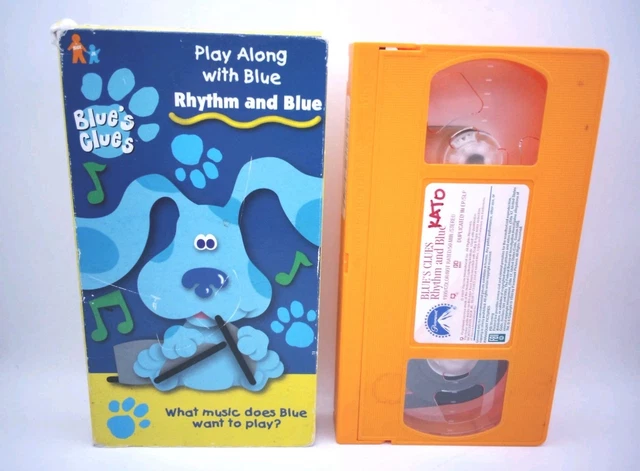 BLUE’S CLUES RHYTHM & Blue VHS Video Tape Nickelodeon Show Orange ...