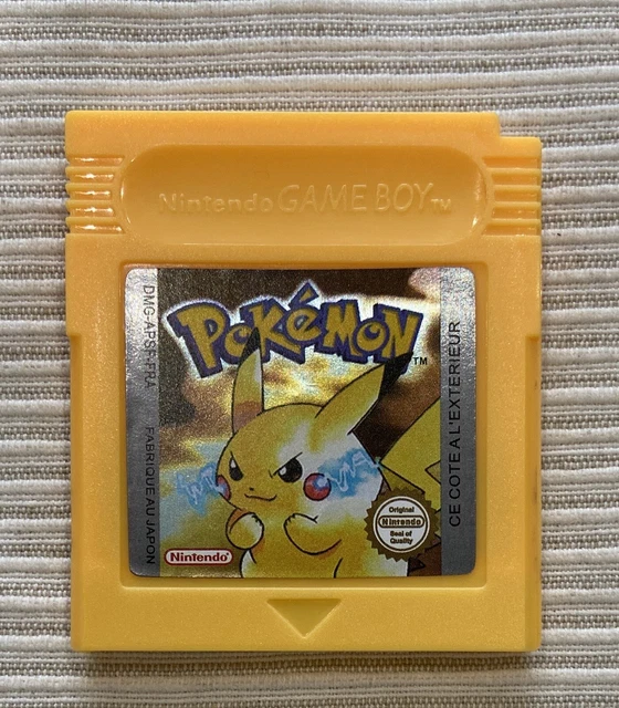 JEU POKÉMON VERSION Jaune Gameboy En Français EUR 20,00 - PicClick FR