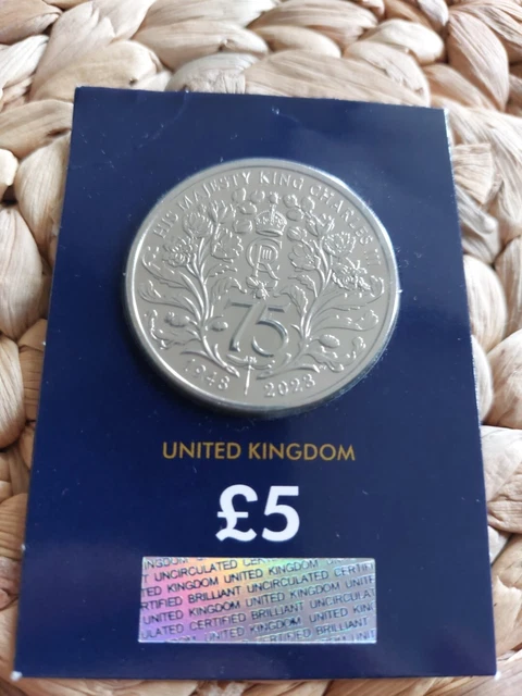 2023 KING CHARLES 75Th Birthday Bunc Carded £5 Coin £10.00 - PicClick UK