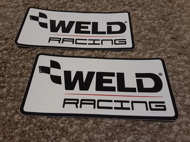 LOT OF 2 Weld Racing Wheels Racing Decals Stickers Street Outlaw NHRA ...