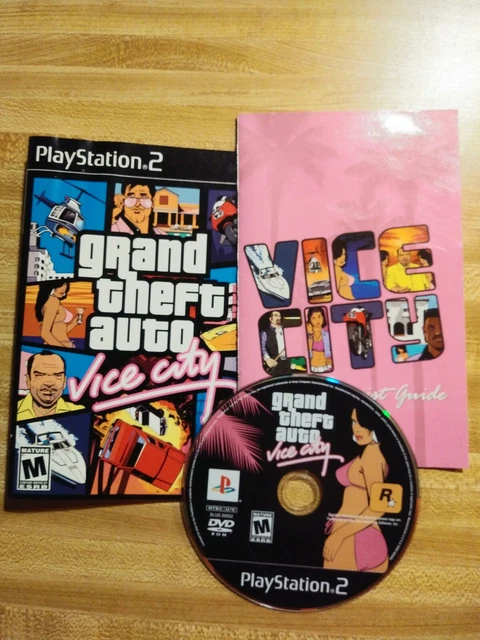 GRAND THEFT AUTO Vice City Disc Manual and Box Art Only(Sony ...