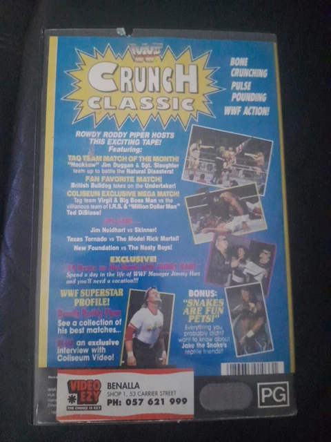 WWE WWF CRUNCH Classic Wrestling Vhs Video £12.32 - PicClick UK
