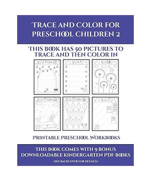 PRINTABLE PRESCHOOL WORKBOOKS (Trace and Color for preschool children 2 ...