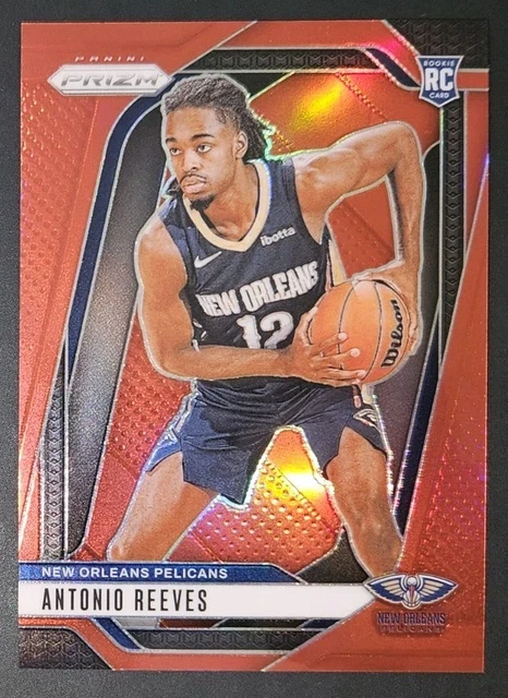 ANTONIO REEVES 2024-25 Prizm RED PRIZM Parallel Rookie Card (#'d 230/ ...