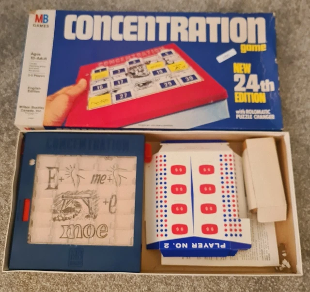 1981 VINTAGE MB GAMES CONCENTRATION BOARD GAME 24th EDITION £13.49 ...