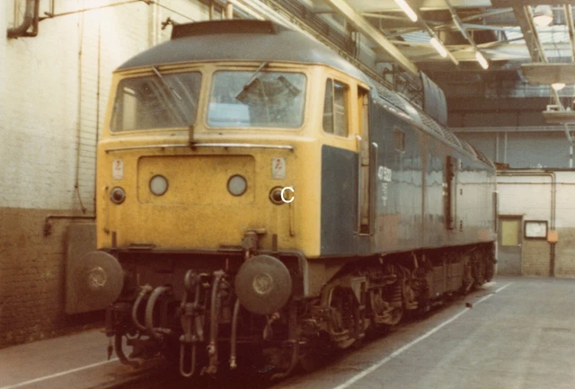 BRITISH RAILWAY B.R Photograph Class 47 - 47522 At York Mpd 12/10/1979 ...