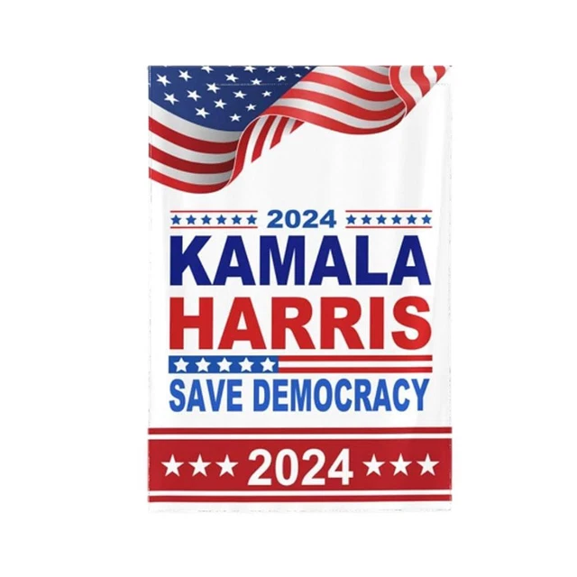 KAMALA HARRIS SAVE Democracy Flag 2024 US Election Courtyard Logo ...
