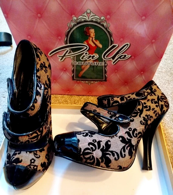 PIN UP COUTURE cutie shoes size 4 £21.52 - PicClick UK