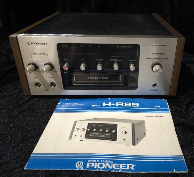 PIONEER H-R99 STEREO 8 Track Player & Recorder Tape Deck w/Manual £151. ...