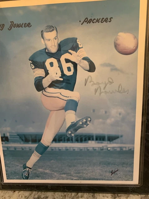 CARTES SIGNÉES PACKERS Boyd Dowler et PHOTO 1960 Topps dédicacées Green ...