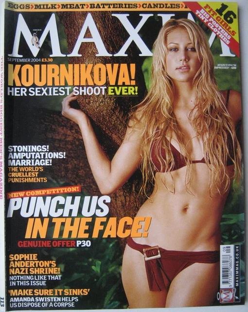 MAXIM SEPTEMBER 2004 issue 113 Anna Kournikova Joanna Krupa Amanda Swisten £10.77 - PicClick UK
