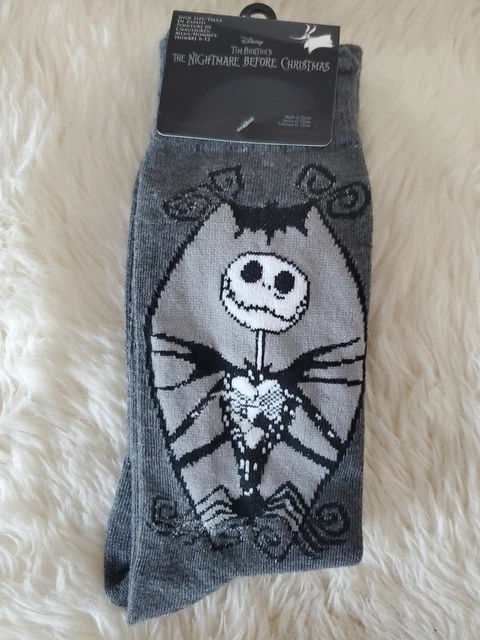 DISNEY TIM BURTON'S The Nightmare Before Christmas Socks / Jack Mens 6 ...