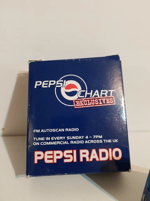 PEPSI CHART EXCLUSIVE collectors radio. FM autoscan. £3.49 - PicClick UK