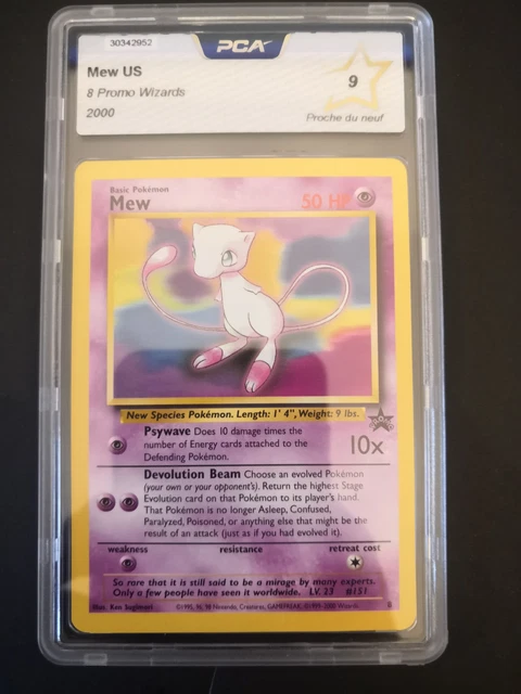 CARTE POKÉMON MEW EN - Wizards Promo 8 - PCA 9 EUR 64,90 - PicClick FR