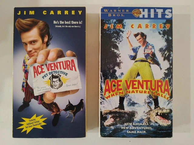 ACE VENTURA PET Detective + When Nature Calls VHS Bundle *Jim Carrey ...