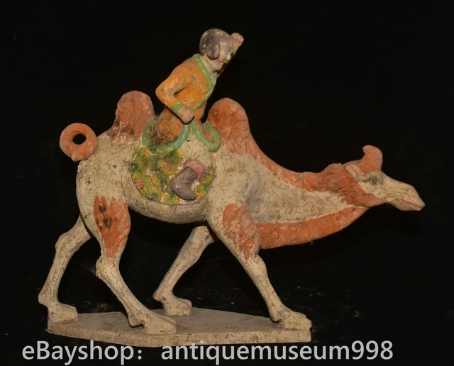 18 &ANCIENNE CHINE Tang tricolore Tao dynastie figure de chameau ...