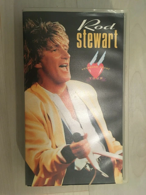 VHS VIDEO KASSETTE Rod Stewart Vagabund Heart Tour Warner 7599383003 ...