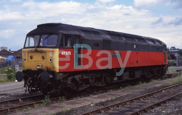 35MM RAILWAY SLIDE of Class 47 47575 @ York Copyright to Buyer £2.49 ...