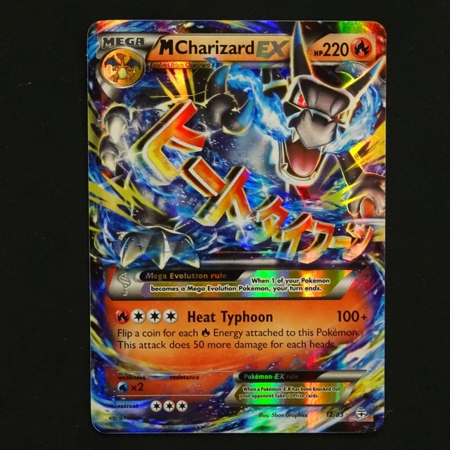 M CHARIZARD EX - Mega Pokemon TCG - Generations 12/83 - HOLO Near Mint ...