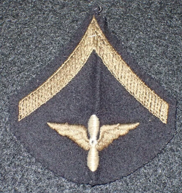 PRE-WW2 USAAC ARMY Air Corps PFC Private First Class Winged Propeller ...