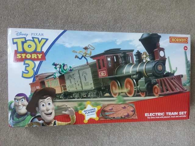 HORNBY TOY STORY 3 Electric Train Set with Playmat, Woody & Buzz ...