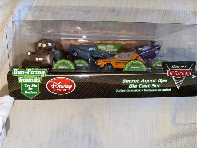 DISNEY STORE PIXAR CARS ~Secret Agent Ops Original Very RARE! Damaged ...