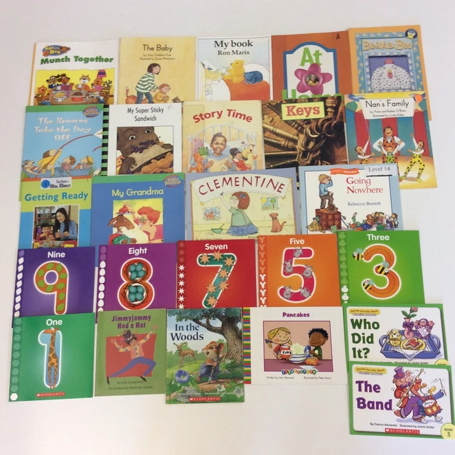 PHONICS EARLY READER Counting Preschool Kindergarten 1st Grade 25 Book ...