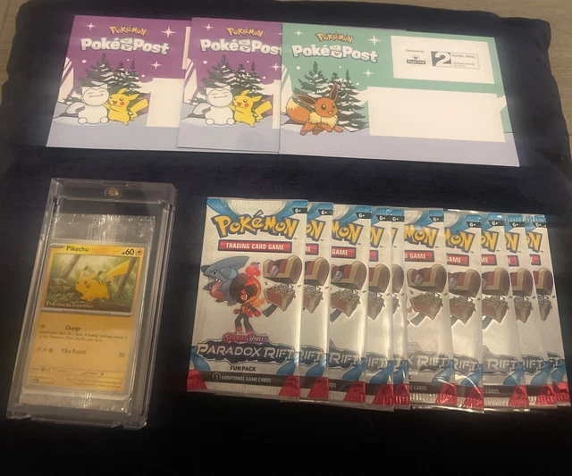 Pokemon Poke Post Pikachu And Eevee Together English German And French