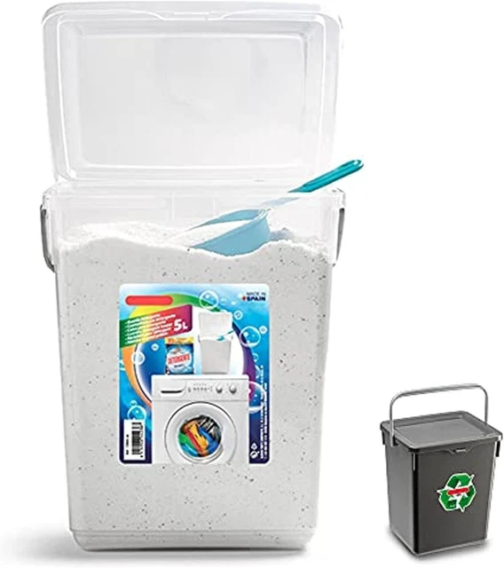 PLASTIFIC PLASTIC 5L Storage Container With Lid and Carry - Transparent ...