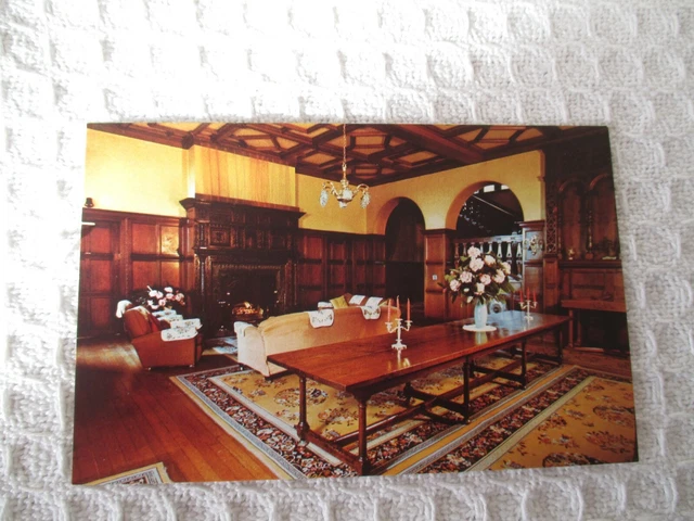VINTAGE POSTCARD,& HALL Lounge P.o.f.r. Centre Busbridge Hall Godalming ...