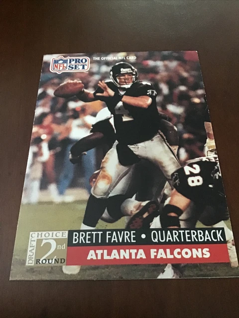1991 NFL PRO Set Draft Choice Brett Favre Rookie RC Atlanta Falcons ...