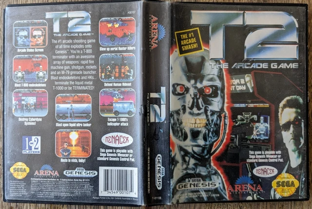 TERMINATOR 2: THE Arcade Game - Sega Mega Drive - En boîte et complet ...