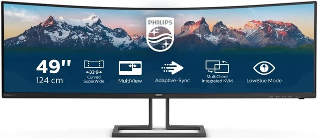 PHILIPS ULTRAWIDE CURVED Monitor UWQHD, 70 Hz, Adaptive-Sync 49 Zoll 5 ...