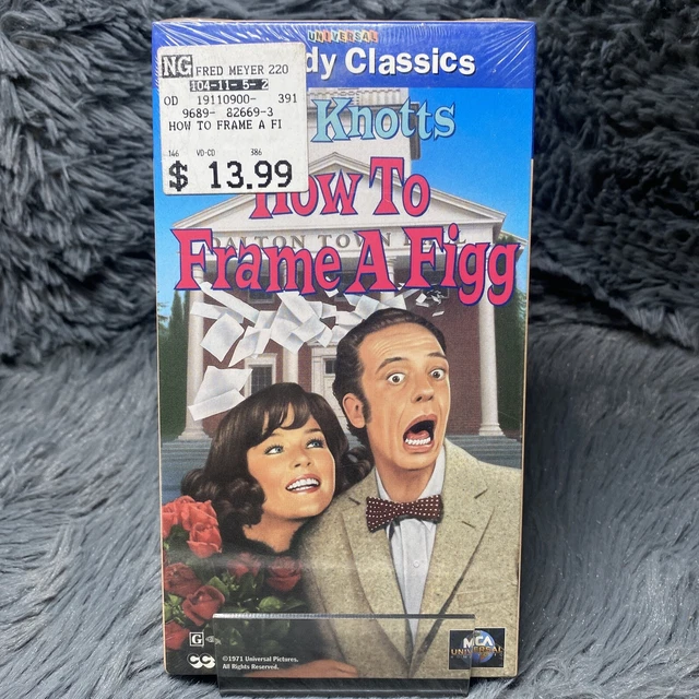 HOW TO FRAME A Figg VHS 1996 MCA Video Brand New Sealed Watermarks ...