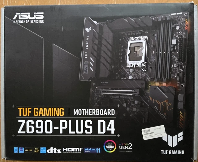 INTEL I5 13600K Asus Tuf Z690-plus D4 32GB Corsair DDR4-3600 MHz Bundle ...