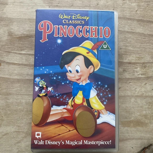 PINOCCHIO VHS VIDEO Tape Walt Disney Classics Children Family Adventure ...