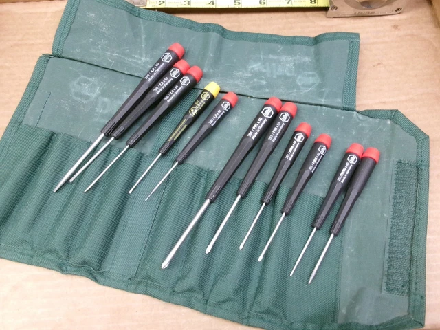 WIHA 11-PIECE Precision Screwdriver Set with Tool Roll £33.48 - PicClick UK