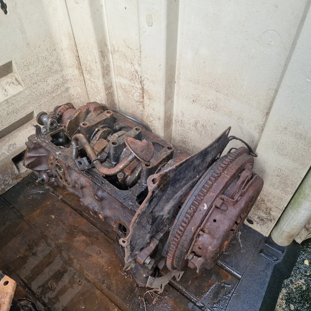 FORD 1300 XFLOW Crossflow 711M Engine Block with Clutch and Flywheel ...