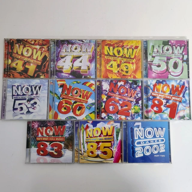 NOW THATS WHAT I Call Music 11x CDs. 41, 44, 49, 50, 53, 60, 62, 81,83 ...