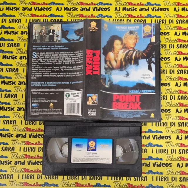 VHS FILM POINT BREAK patrick swayze keanu reeves 1991 PENTAVIDEO PEPITE ...