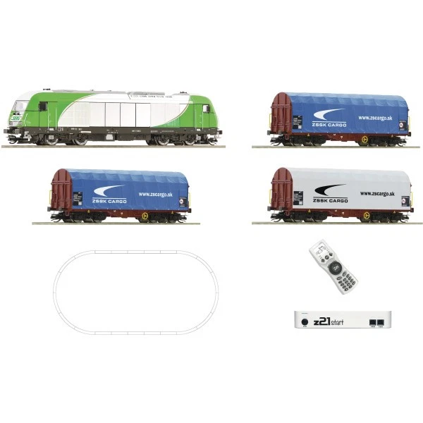 ROCO 5190001 Z21 start Digitalset Diesellok ER 20 SETG + Güterzug TT ...