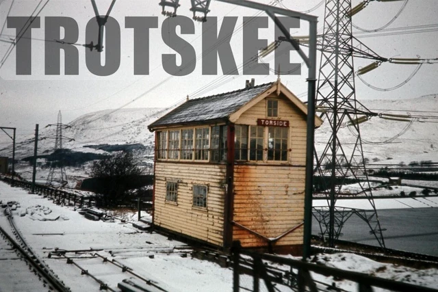 35MM SLIDE BR British Railways Scene View Torside Signal Box 1973 ...