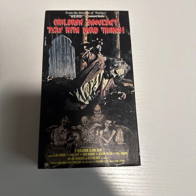 VINTAGE HORROR VHS Tape Children Shouldn't Play With Dead Things 146 £ ...