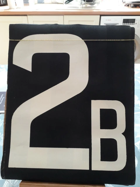 VINTAGE 1970'S 11& X 14"Linen Bus Blind Number: 2B £18.39 - PicClick UK