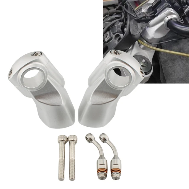 HANDLEBAR ADAPTER RISER Clamp Mounts For Triumph ROCKET-3GT/R 2019-2024 ...